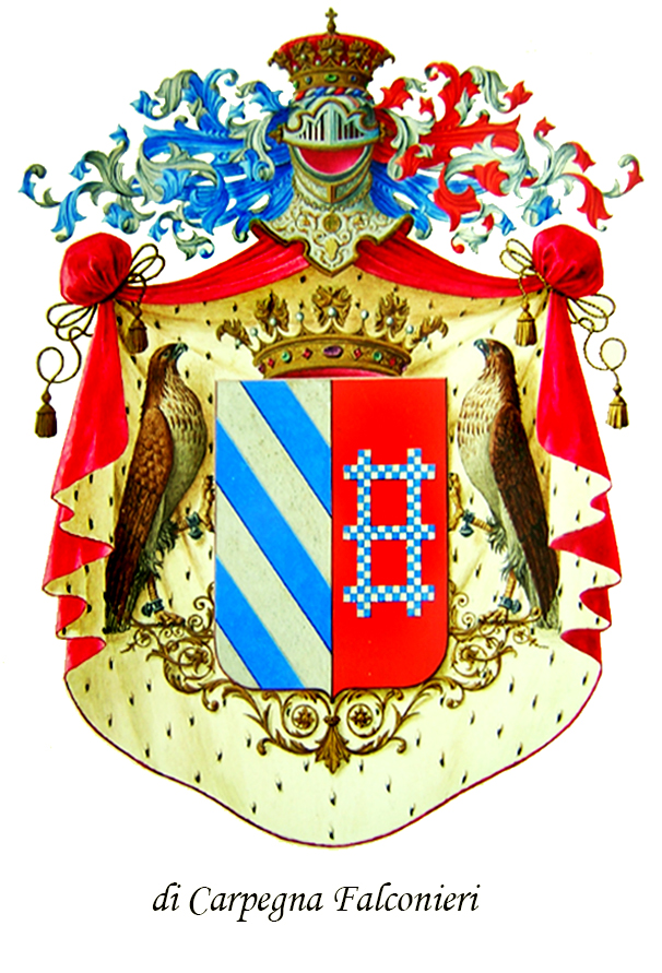 stemmi a colori di famiglie nobili, di distinta civiltà o notabili e ...